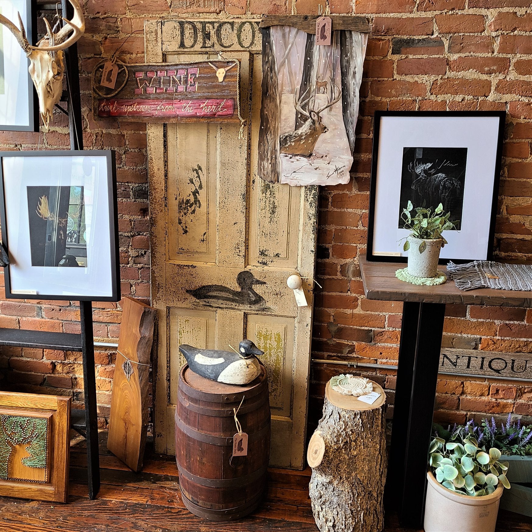 Cabin Decor – Rustic Duck Lake Art