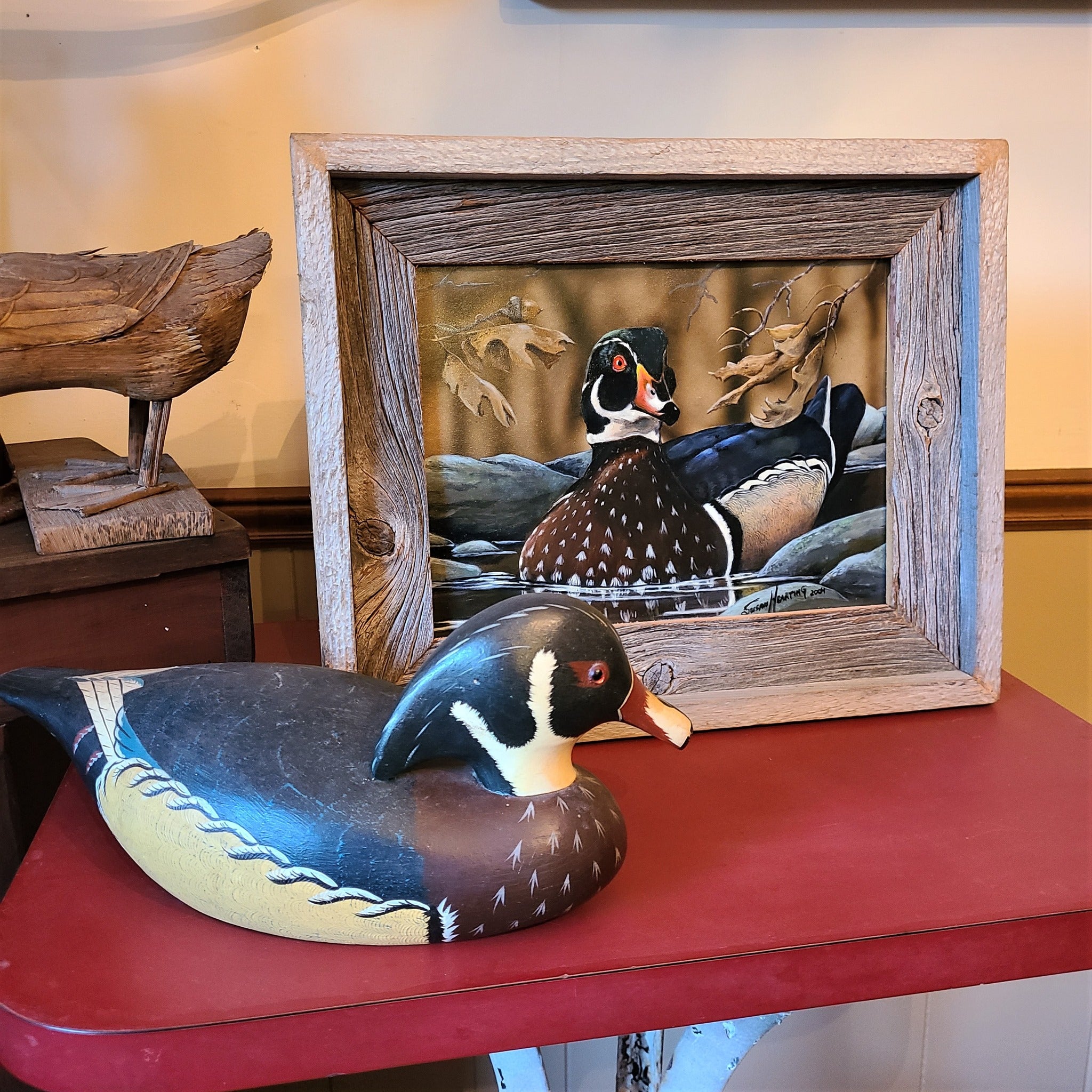 Wildlife Decor – Rustic Duck Lake Art
